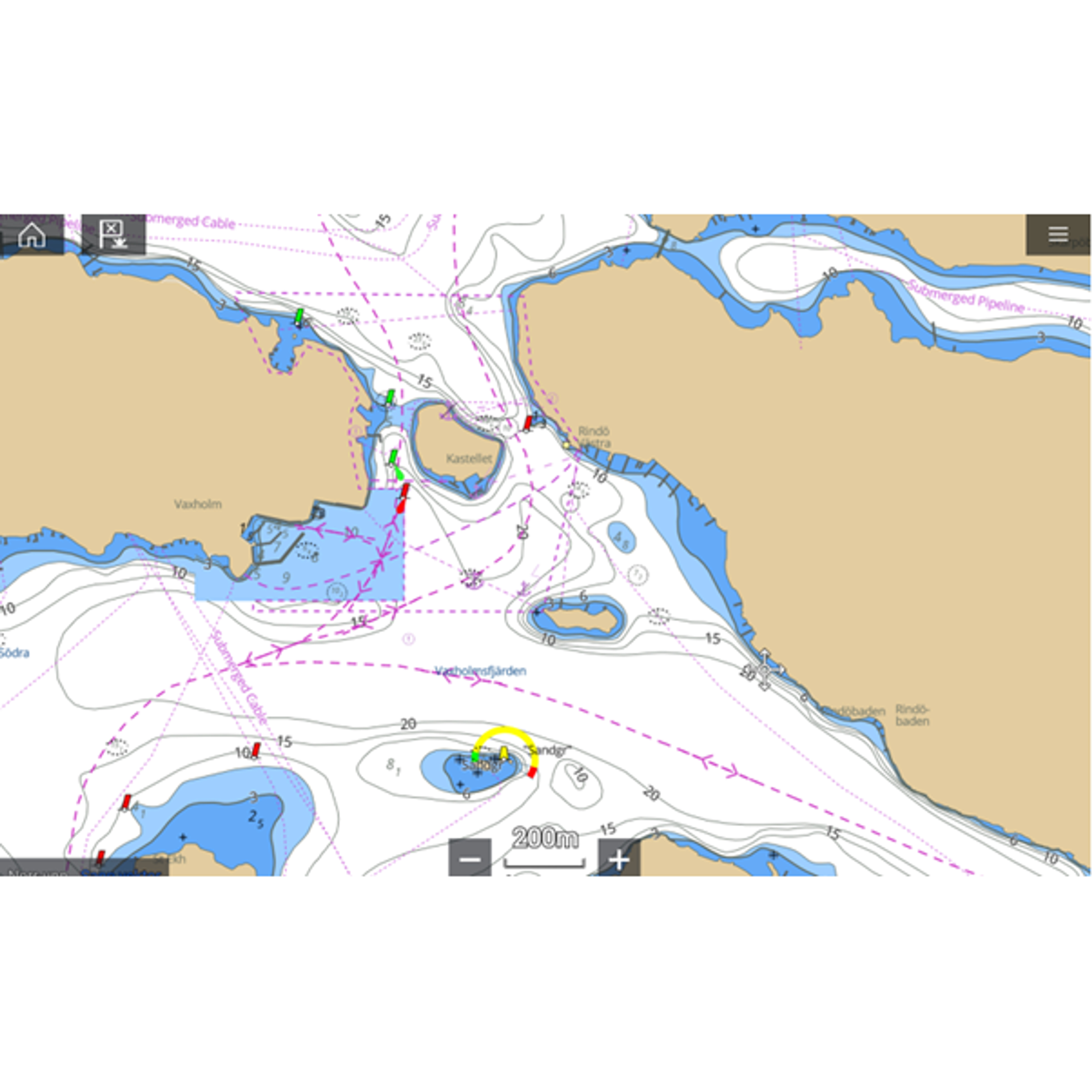 UPPDAT. LIGHTHOUSE CHART N. EUROPA